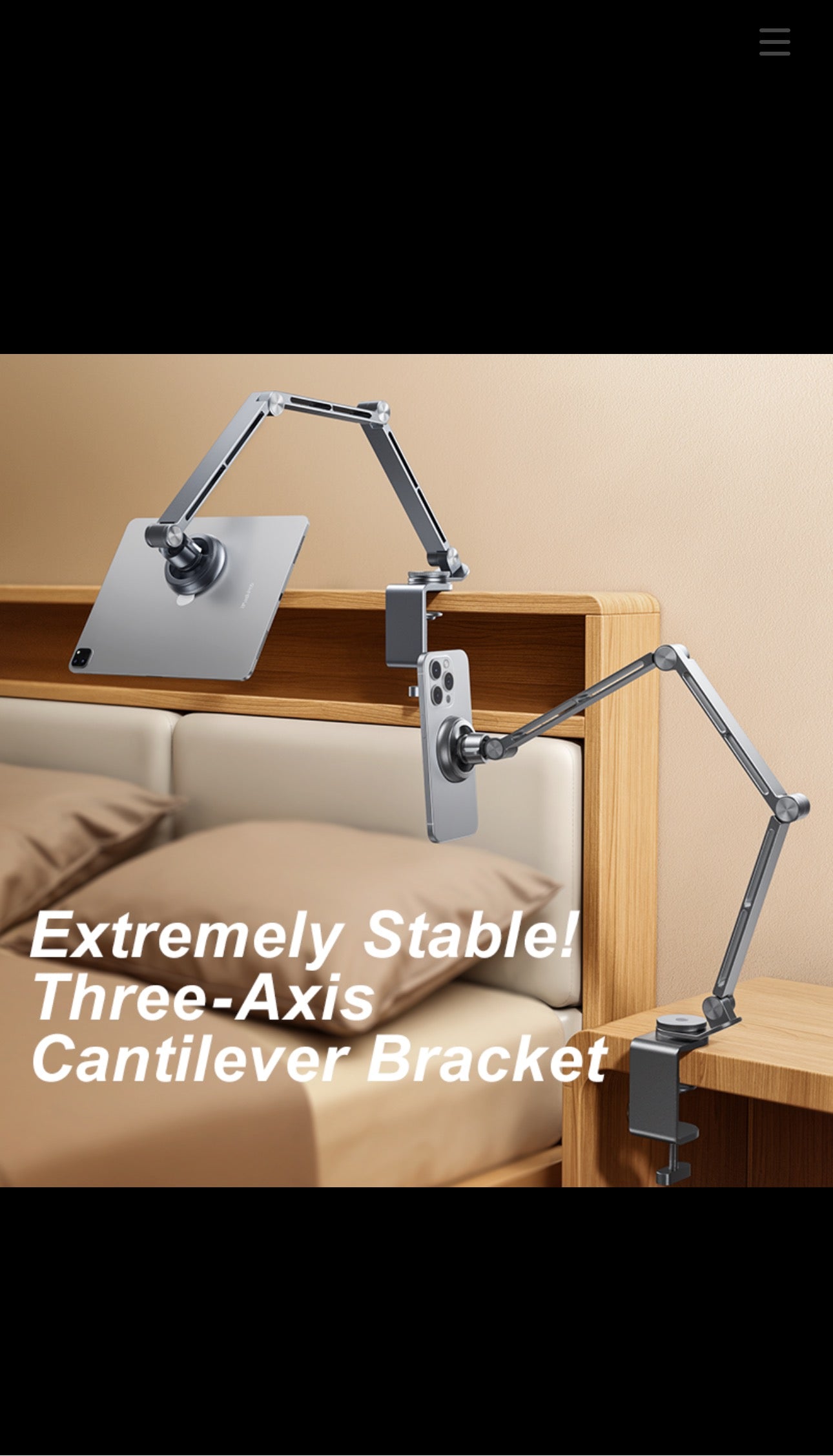 RTAKO T01 360° rotating alloy cantilever bracket