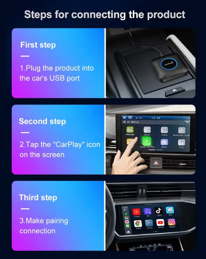 Carlink 8 + 128Gb Led Light Custom Carlinkit Car Play Smart Box Ai Box ...