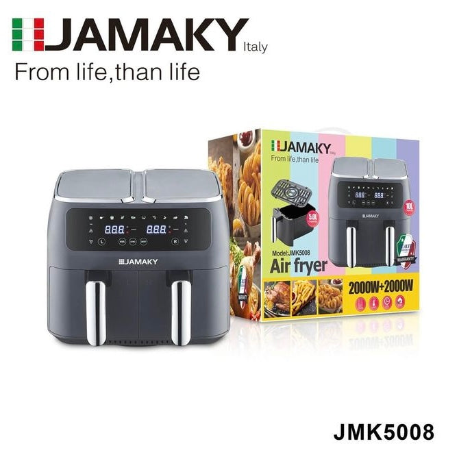 JAMAKY air fryer, 2000 watts, 10 liters, digital display